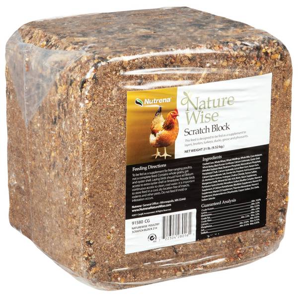 Nutrena NatureWise Scratch Block for Poultry, 21 lb - 107698829 | Blain ...
