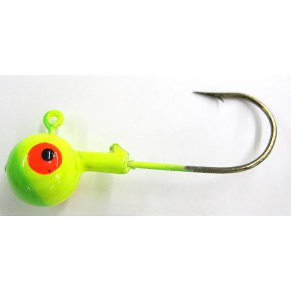 Kalin's Chartreuse & Green Roundhead Jig, 1/8 oz - RH18-2 | Blain's ...
