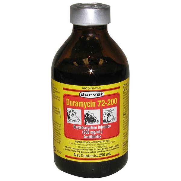 Durvet Duramycin 72-200, 250mL - 040467 | Blain's Farm & Fleet