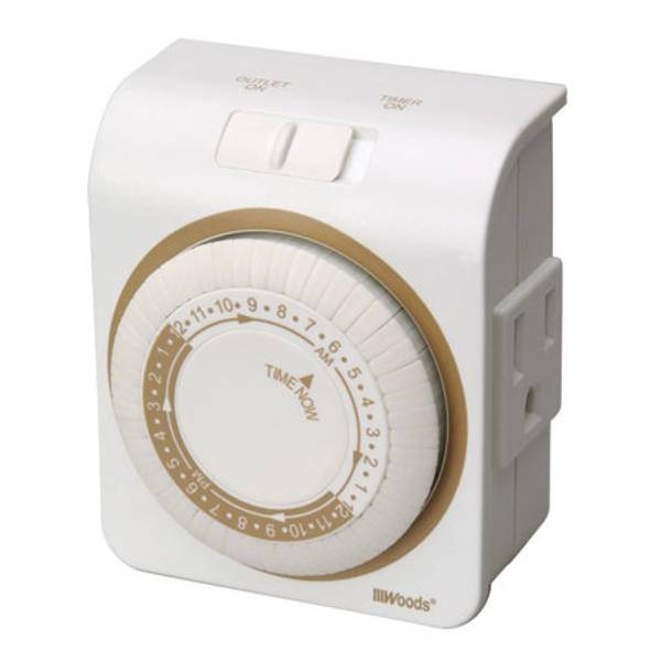 Woods Indoor 24 Hour Mechanical Timer 3C 50001WD Blain s Farm Fleet
