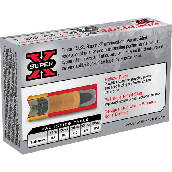 Winchester Super X Slug 12 gallons 5 rounds - X12RS15 | Blain's Farm ...