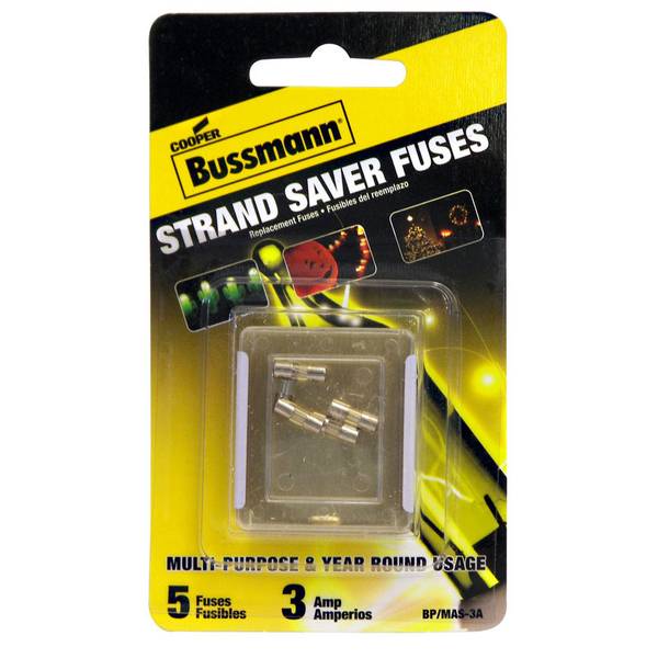 Bussmann 3 Amp Glass Fast - Acting Cartridge Fuse - BP/MAS-3A | Blain's ...