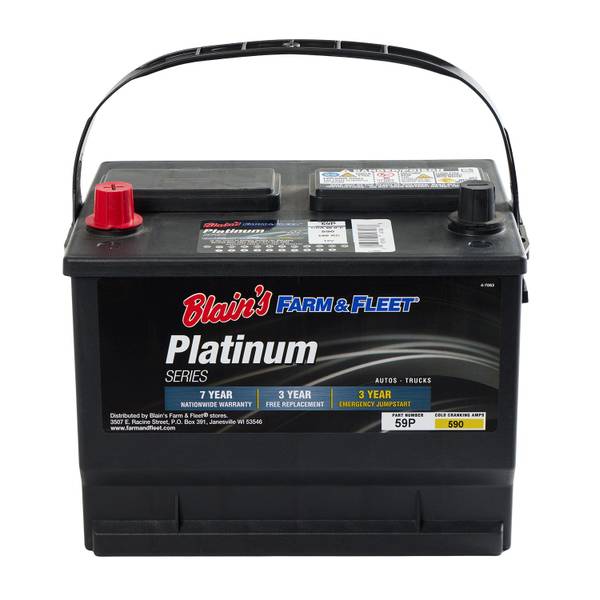 Blain's Farm & Fleet Platinum Automotive Battery, Group Size 59, 590 ...