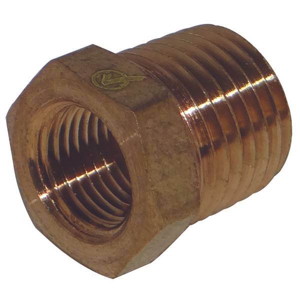 JMF Lead Free Hex Bushing, 1/2"x1/4" - LF3914408049813 | Blain's Farm ...