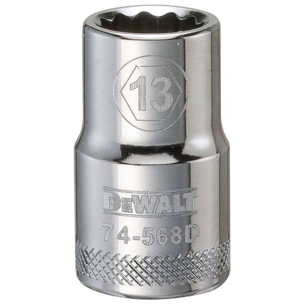 DEWALT 12 Point 1/2" Drive Socket 12 MM, 13 mm - DWMT74568OSP | Blain's ...
