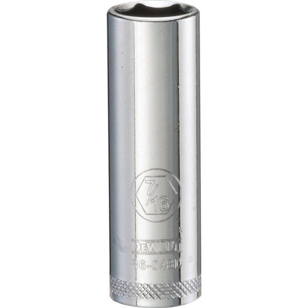 DEWALT 3/16" SAE 6 Point 1/4" Drive Deep Socket, 7/16" - DWMT86048OSP ...
