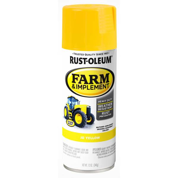 Rust-Oleum 12 oz Farm & Implement JD Yellow Spray Paint - 280129 ...
