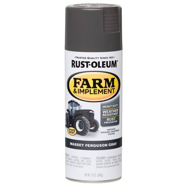 Rust-Oleum 12 oz Farm & Implement Massey Ferguson Gray Spray Paint ...