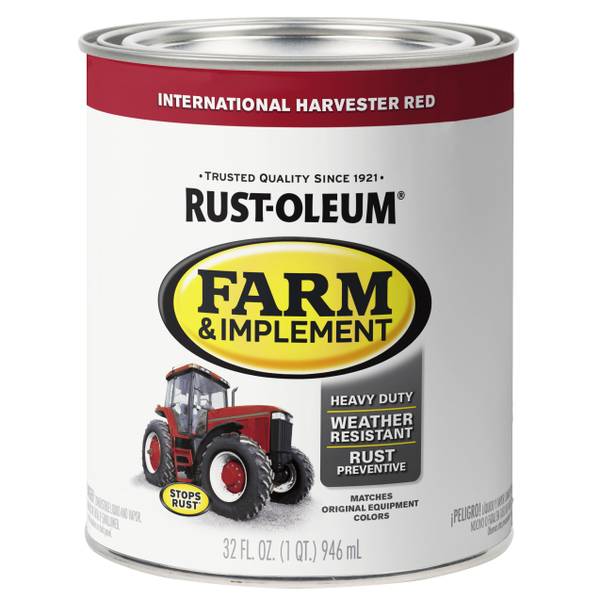 Rust-Oleum 1 Qt Farm & Implement International Harvester Red Paint ...