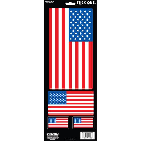 Chroma Graphics American Flag Stick-Onz Decal - 5686 | Blain's Farm & Fleet