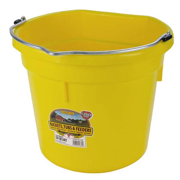 Little Giant 20 Qt. Duraflex Plastic Bucket, Yellow - P20FBYELLOW6 ... Little Giant 20 Qt. Duraflex Plastic Bucket, Yellow - P20FBYELLOW6 ...