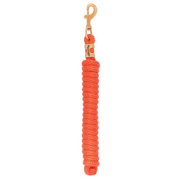 Weaver Leather Poly Lead Rope with Brass 225 Snap, Orange - 35-2100-S45 ...