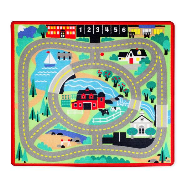 Melissa & Doug Round the Town Road Rug - 51085 | Blain's Farm & Fleet